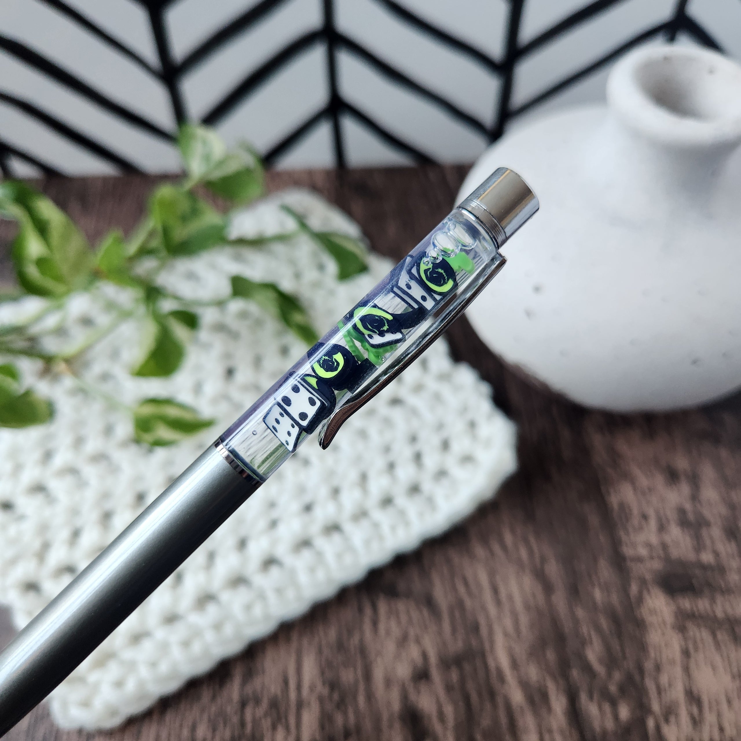 Dark Grey Barrel - Dice Man Faux Sprinkles | Handmade By Bek